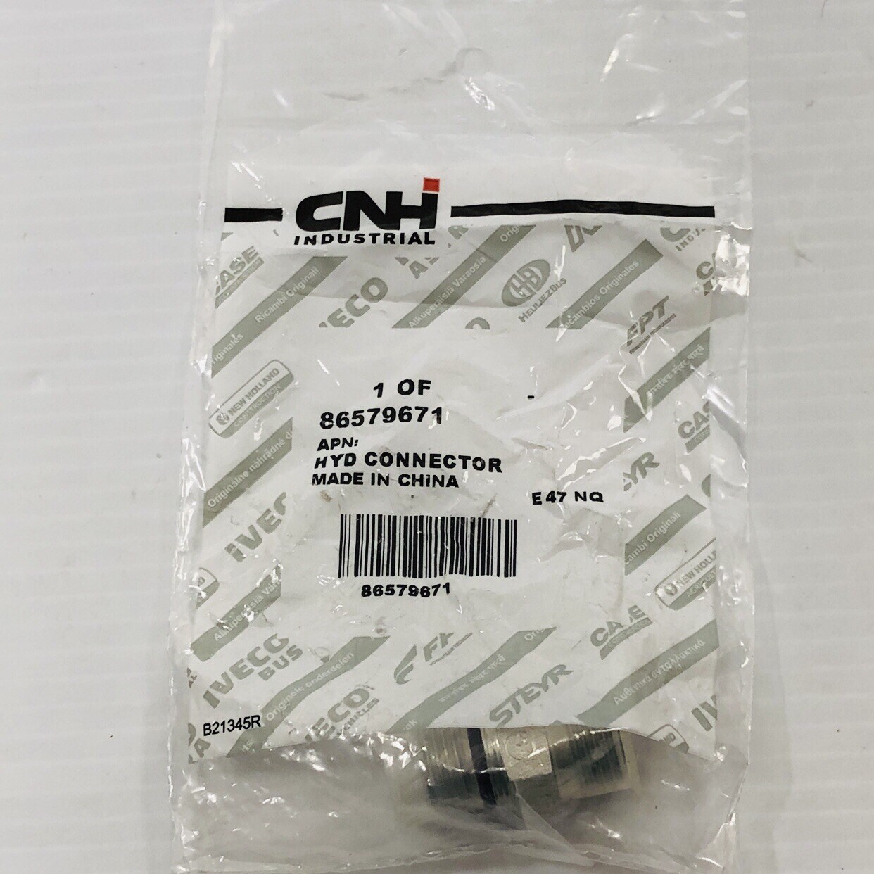 CNH INDUSTRIAL 86579671 GENUINE OEM HYD CONNECTOR | eBay