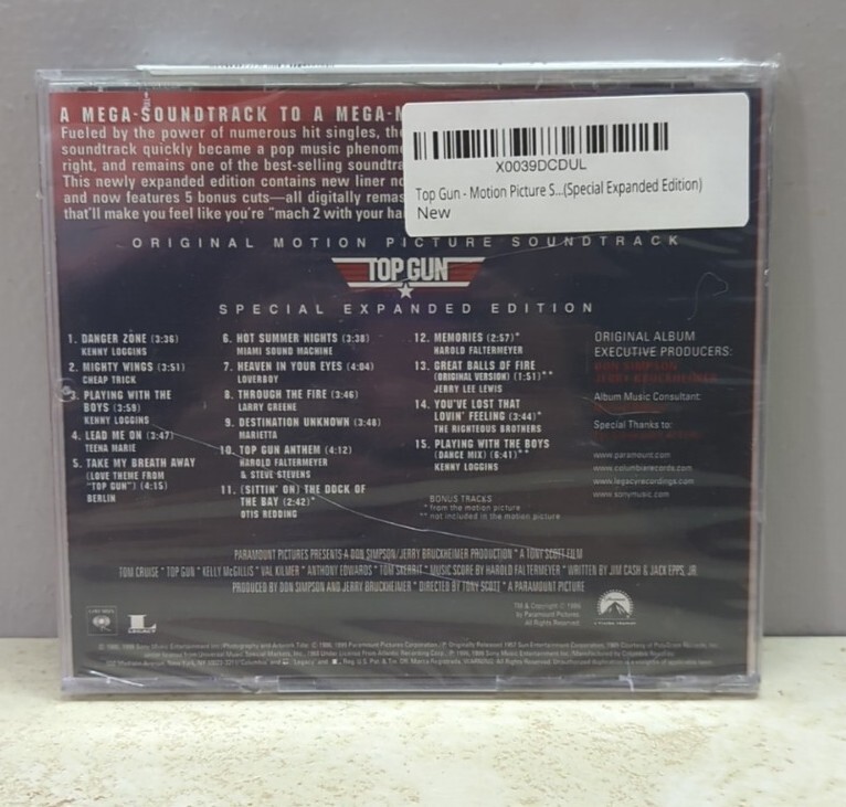 Top Gun [Expanded] [Remaster] by Original Soundtrack (CD, Aug-1999 ...