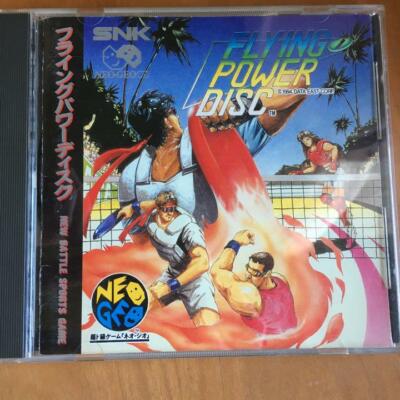 Flying Power Disk NeoGeo CD NCD Used Japan Sports Game Boxed Tested ...