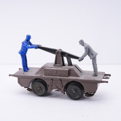 Rare Vintage Marx Trains # 2002 Brown Hand Car O Gauge Electric Blue ...