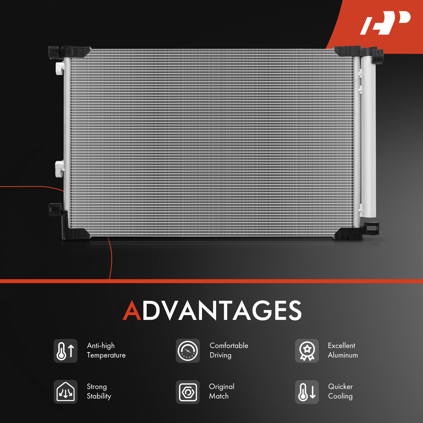 A-Premium A/C Condenser w/ Bracket & Receiver Drier for Lexus NX200t 15 ...