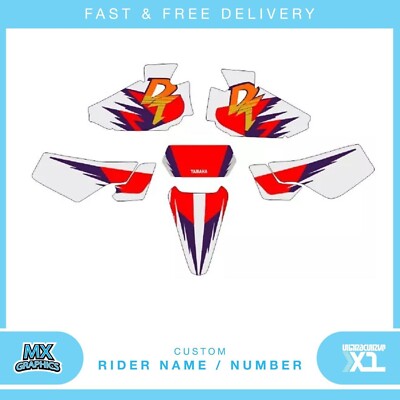 Fits Yamaha DT 180. Custom MX Vinyl graphics, Decal Sticker Kit | eBay UK