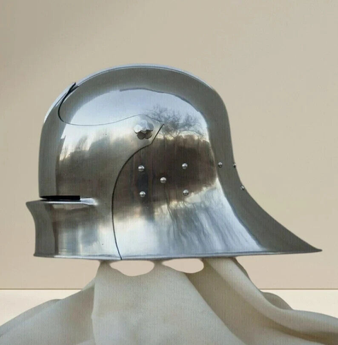 Medieval Knight Steel Italian Sallet Helmet German Cosplay Armor | eBay UK