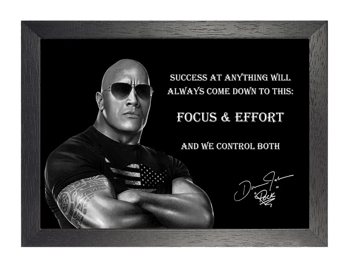 Dwayne Johnson Motivational Posters