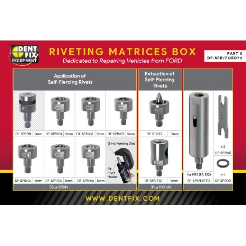 Dent Fix FORD Self-Piercing Riveter Die Set Kit, Forming Dies (DF-SPR ...