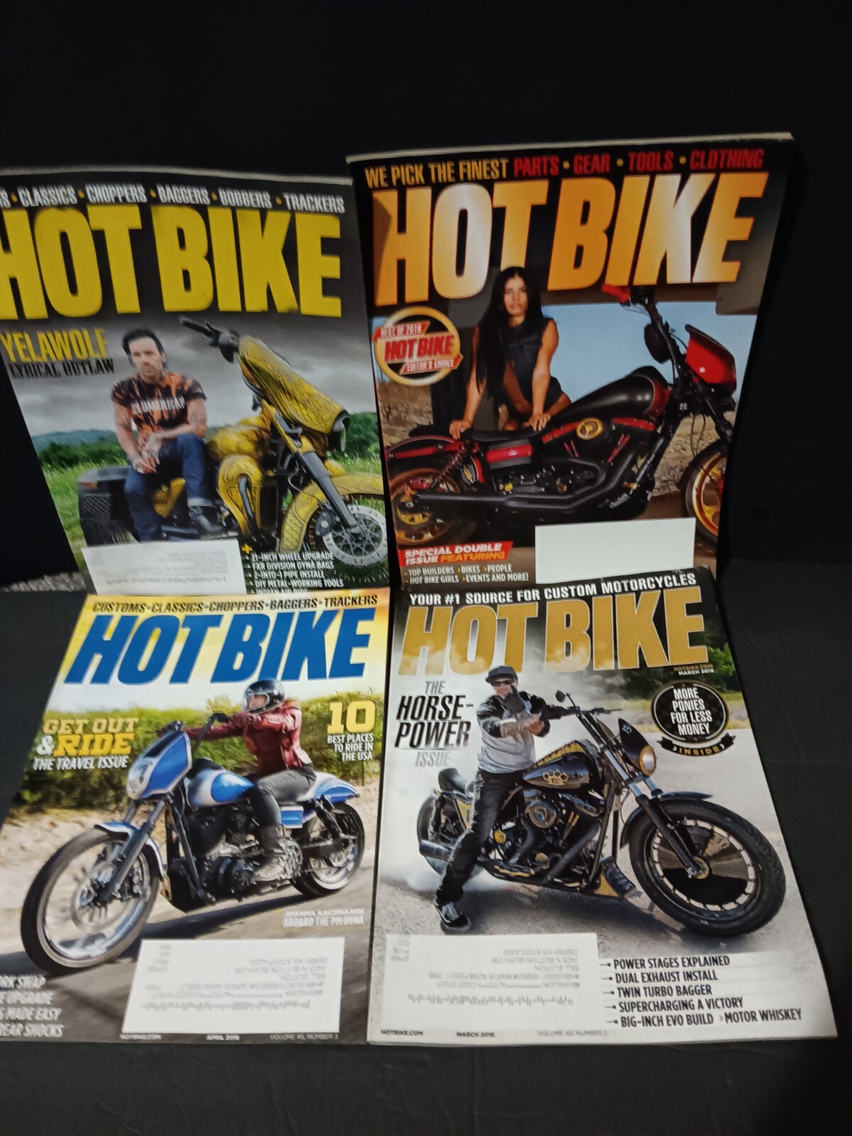 2016 Hot Bike Custom Motorcycle 4 Issue Magazine Lot - HARLEY DAVIDSON ...