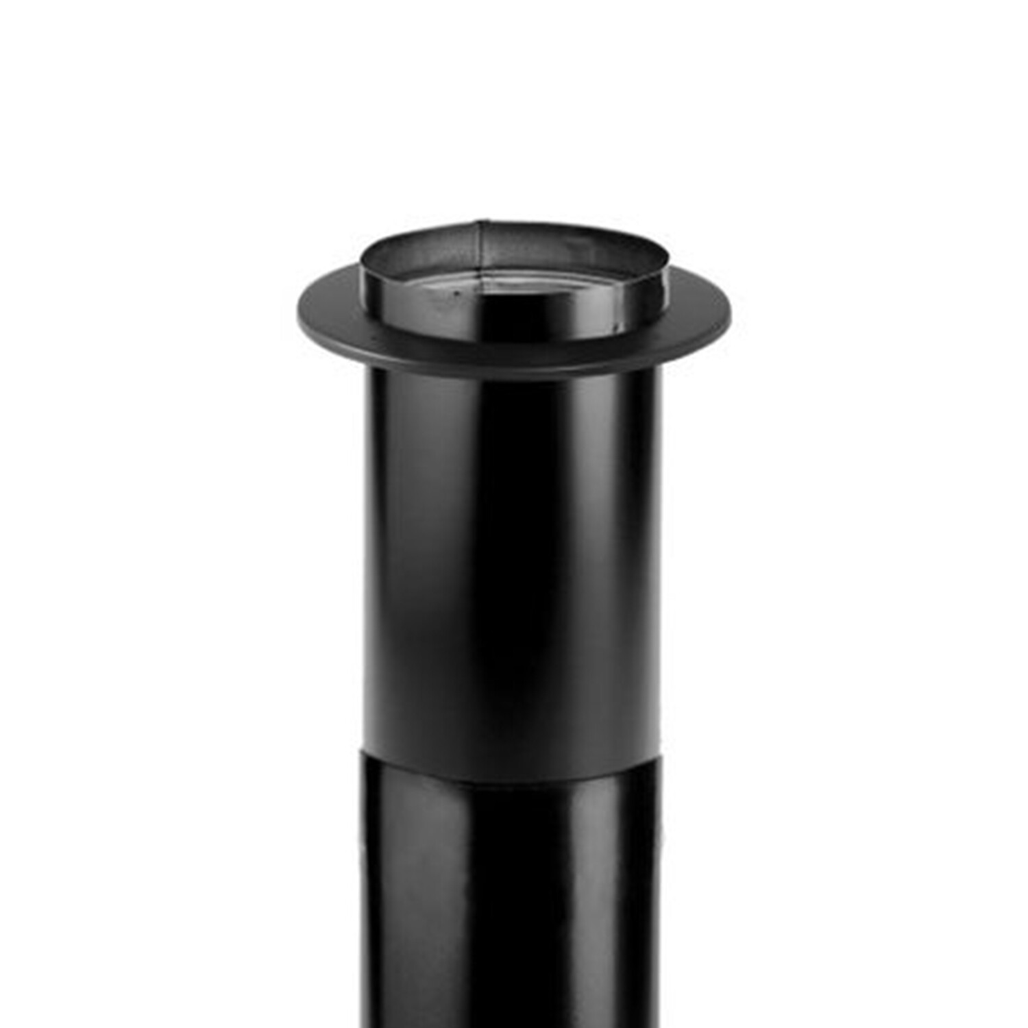 DuraVent DuraBlack Telescoping Adjustable Finishing Stove Pipe, 6 Inch ...