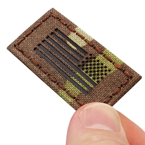 IR mini patch 1x2 USA reversed multicam flag tactical IFF morale 760412868444 | eBay