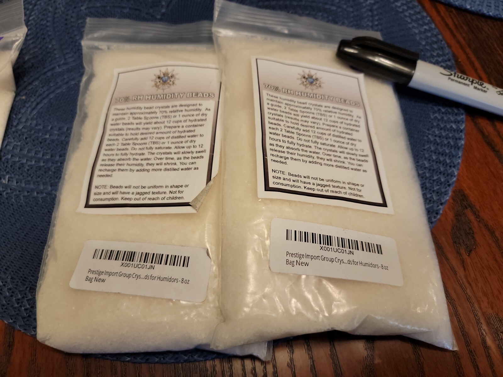 2pk Prestige Import Group Crystal Gel Humidification Beads for Humidors ...