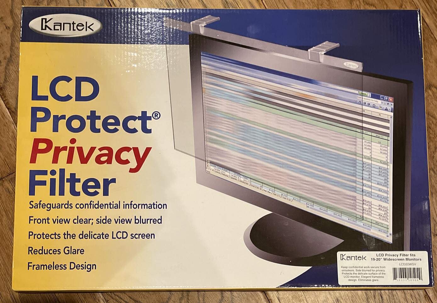 Kantek Acrylic Monitor Filter w/Privacy Screen 20" LCD Screens ...