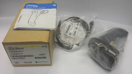 Motorola DS4208 Barcode Scanner - USB Cable Included - Scans 2D / 1D ...