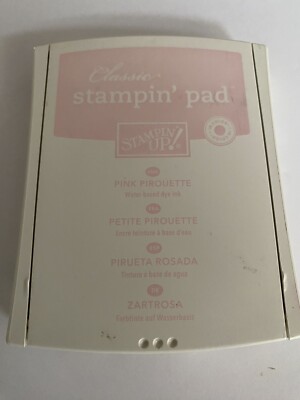 Stampin' Up! Pink Piroutte Classic Ink Pad Felt Linen Style | eBay