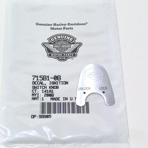 Harley-Davidson DECAL IGNITION SWITCH KNO 71581-08 Harley-Davidson ...