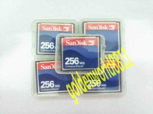 5PCS SanDisk 256MB New CF Memory Card SDCFJ-256 Genuine Free Shipping ...