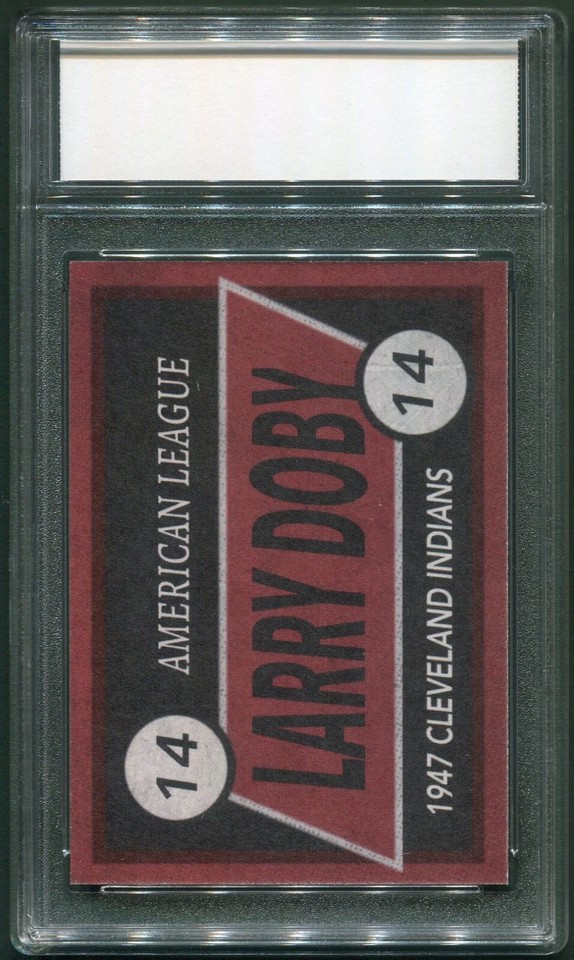 Custom 1947 Larry Doby Cleveland Indians Pre Rookie Year Baseball Card ...