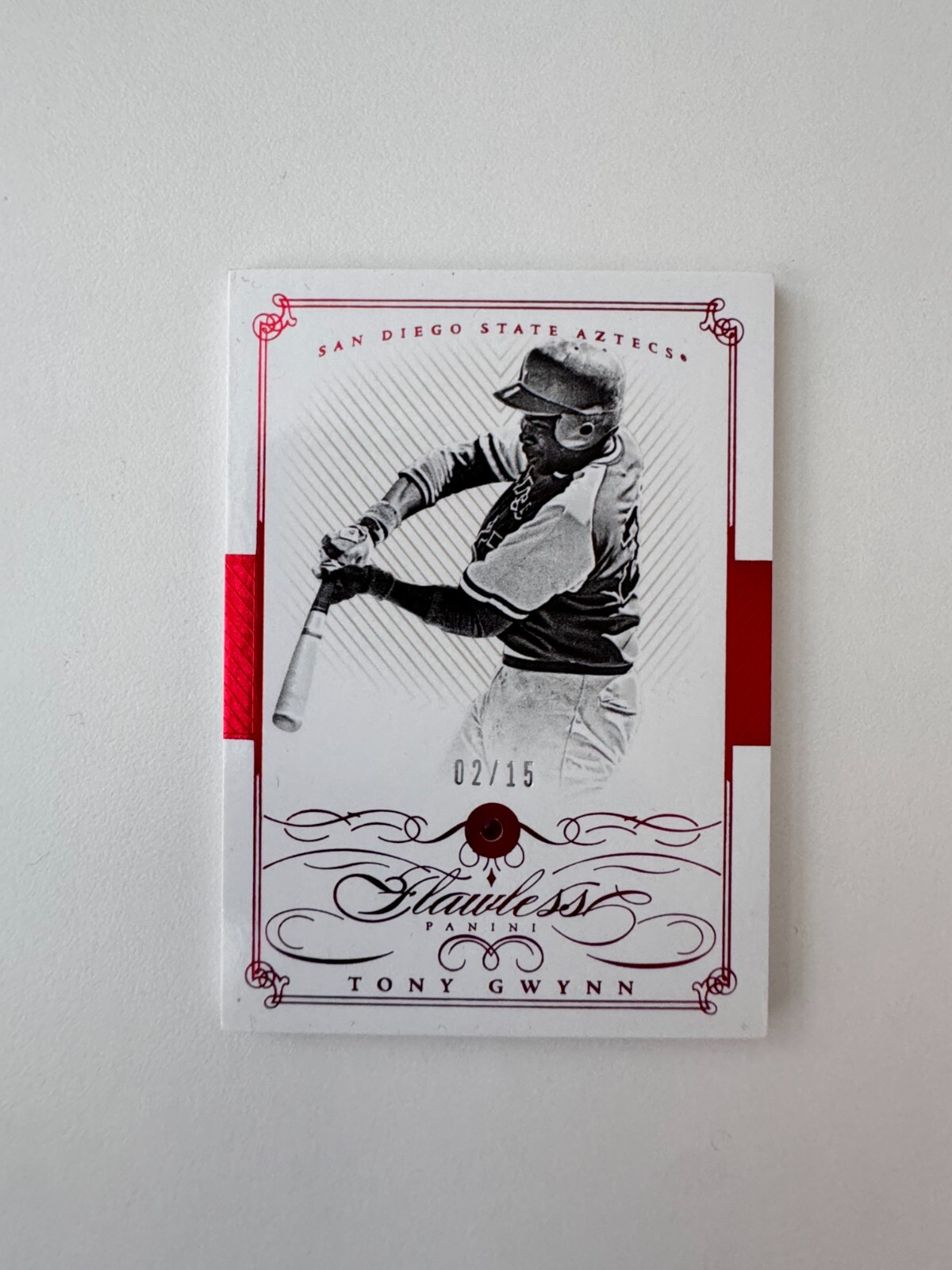 TONY GWYNN 2015 PANINI NATIONAL TREASURES DIAMOND RUBY PARALLEL #2/15 ...
