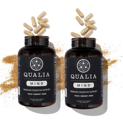 Two (2) x Qualia Mind Brain Supplement Nootropics - (308 Total Capsules ...