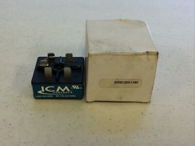NEW ICM MMS120A1X60A 120VAC 60 SEC 1AMP TIME DELAY RELAY, FREE SHIPPING ...