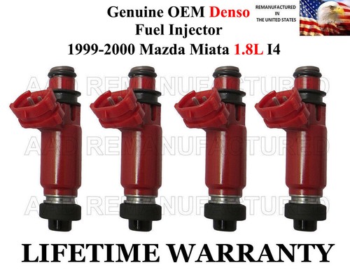Upgrade Genuine 4x OEM DENSO Fuel Injectors For 1999-2000 Mazda Miata 1 ...