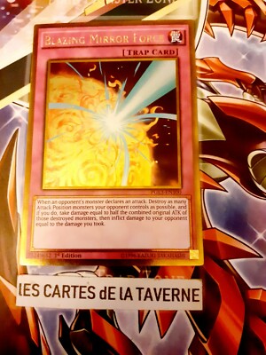 Carte YU GI-OH! Blazing mirror force : PGL3 - Vo/Gold Rare 1st ed | eBay
