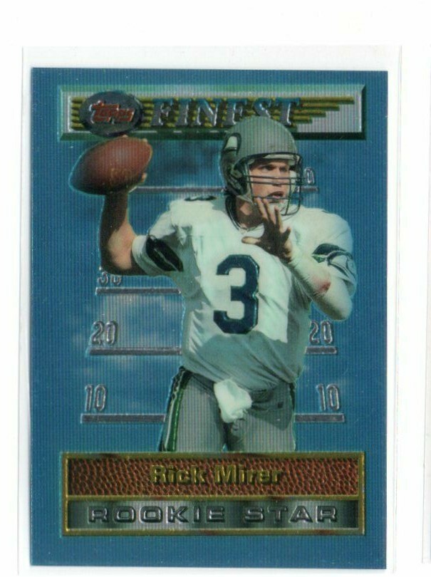 RICK MIRER ROOKIE TOPPS FINEST 1994 SEATTLE SEAHAWKS RC FOOTBALL CARD ...
