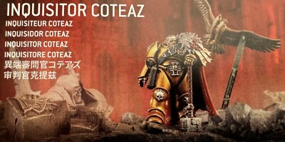 Warhammer 40k Imperial Agents Inquisitor Coteaz New No Box | eBay