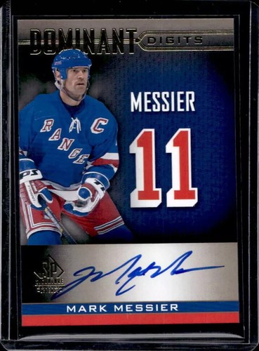 2020-21 SP Signature Edition Mark Messier Dominant Digits Gold Foil ...