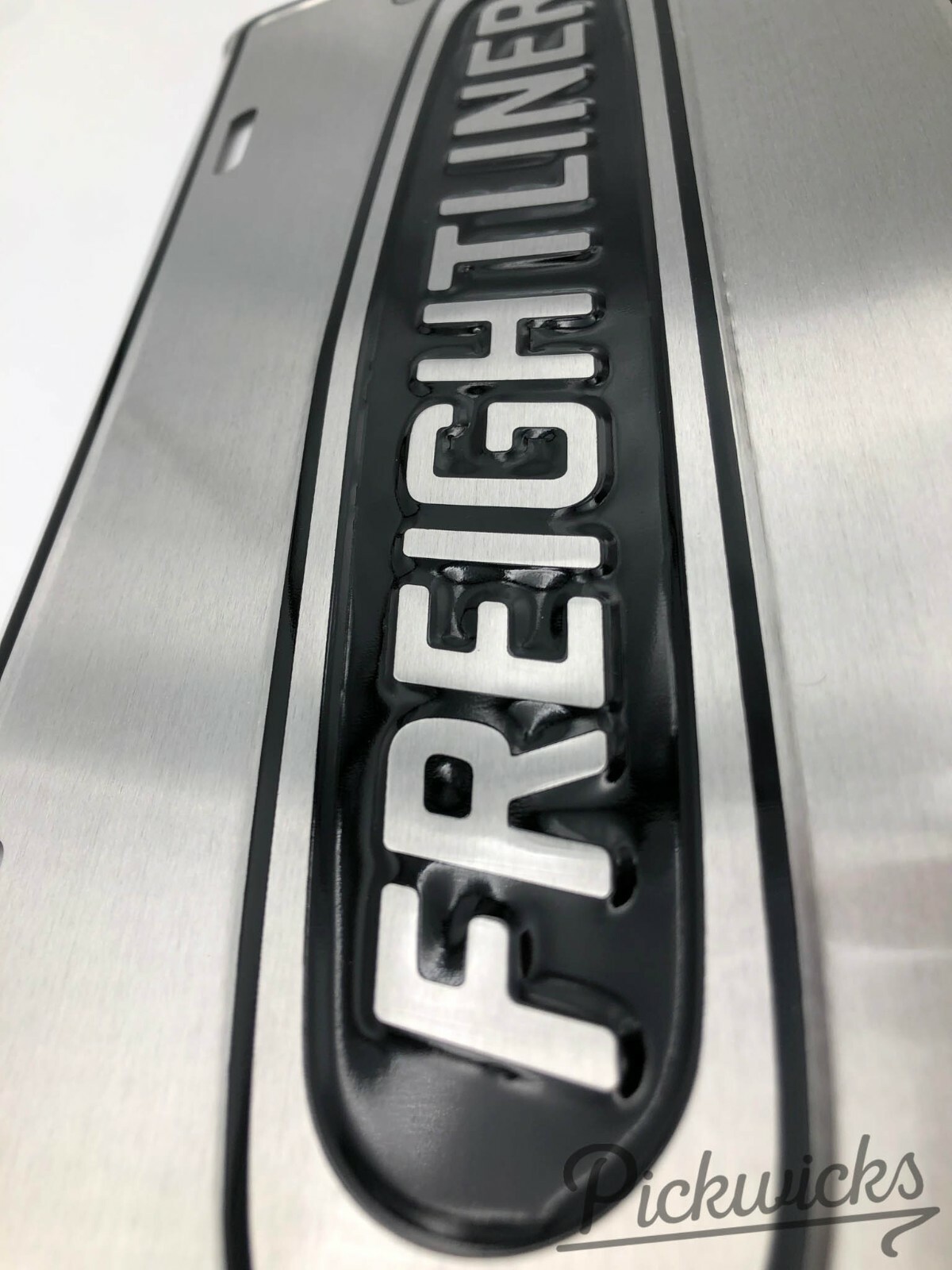 Freightliner - Embossed Metal Vehicle License Plate Car Tag Semi Trucks ...