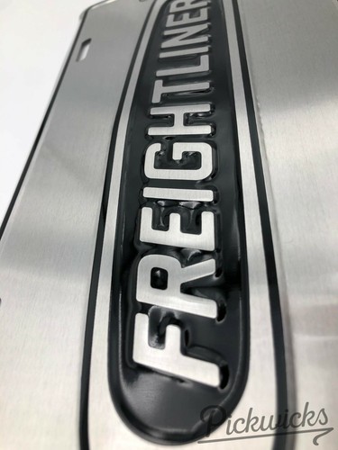 Freightliner - Embossed Metal Vehicle License Plate Car Tag Semi Trucks ...