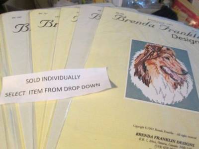 Brenda Franklin Designs Dog Cross Stitch CHART-DC-DF Series- Breeds ...