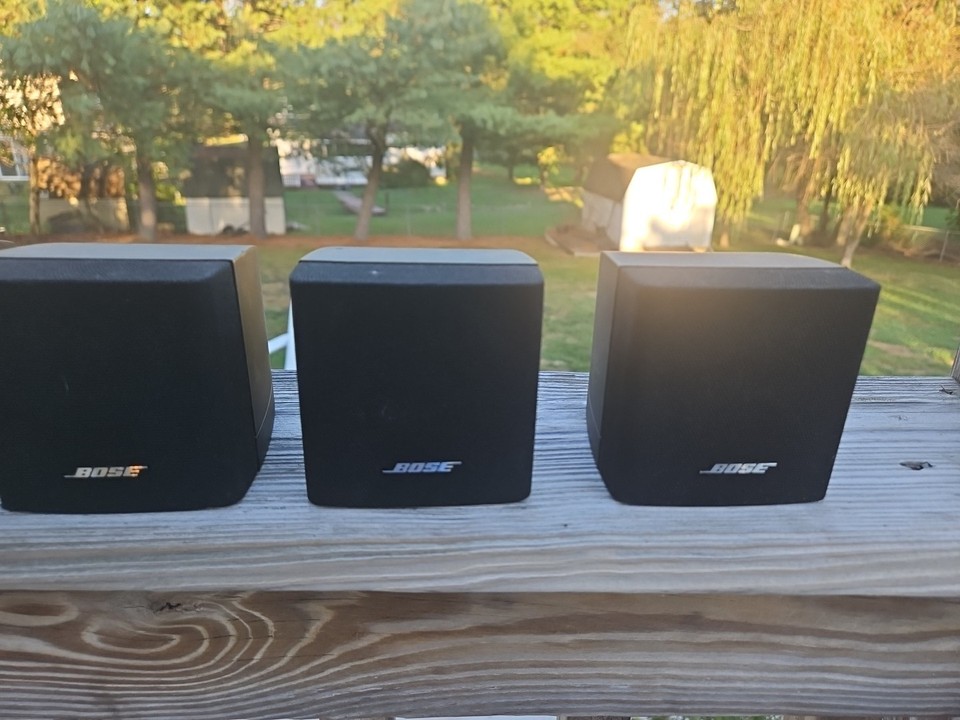 5 Bose Single Cube Speakers Acoustimass Lifestyle Mountable Satellite ...
