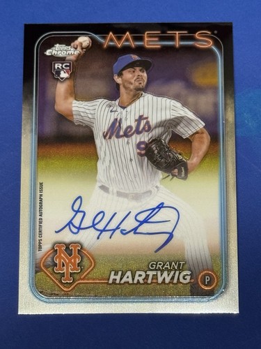 Grant Hartwig 2024 Topps Chrome Rookie Rookie RC Auto Autograph #RA-GH ...