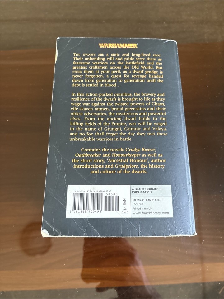 Warhammer Dwarfs Book Nick Kyme & Gav Thorpe Black Library Paperback ...