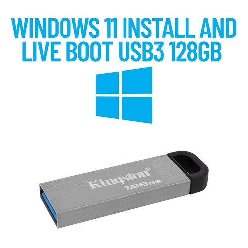 Window 11 Install And Live Boot USB 128GB | eBay
