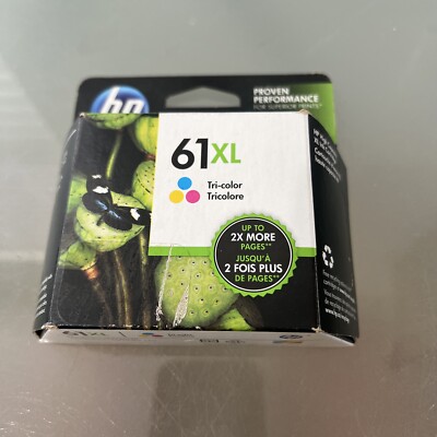 Genuine HP 61XL Tri-Color Ink Factory Sealed Boxed Expired SEP2015 New ...