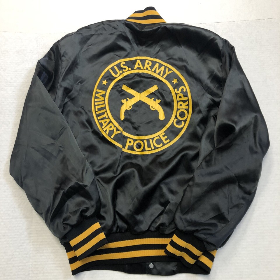 Artex Vintage 80s US Army Military Police Bomber Jacket Mens Size Small ...