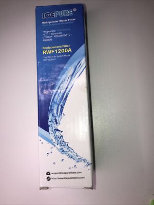 IcePure Refrigerator Water & Ice Replacement Filter Kenmore LG RWF1200A ...
