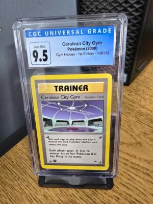 2000 Pokemon Gym HeroesCerulean City Gym 108/132 1st Edition CGC 9.5 | eBay