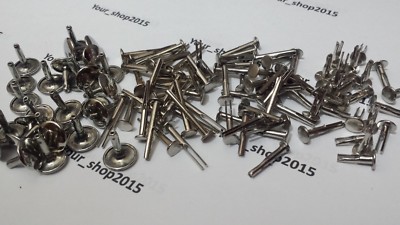20-50 Bifurcated rivets Oval Head Mild Steel Nickel Plated Split Rivets ...