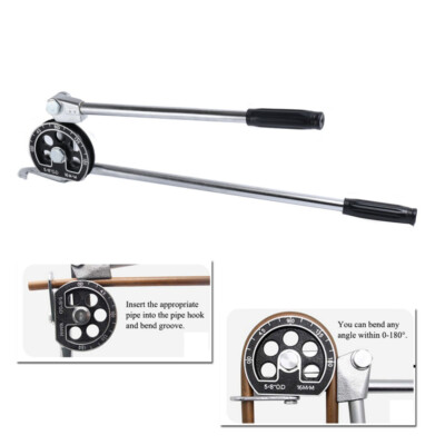 5/8'' OD Tube Bender Tool 180 Degree Manual Tubing Bender HVAC Bending ...