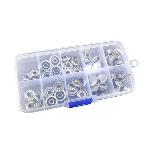 Stainless Steel Screw Buckle Rivet Snap Fasteners Tent Metal Snaps | eBay