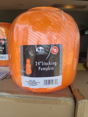 3-Piece 24” Stackable Pumpkins Plastic Stacking Halloween Decor | eBay