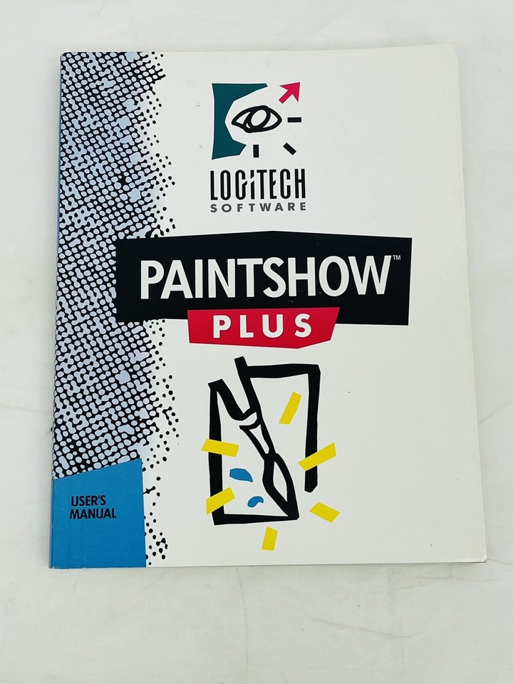 LOGITECH Scanman Plus & Paintshow Plus User's Manuals Vintage DOS ...