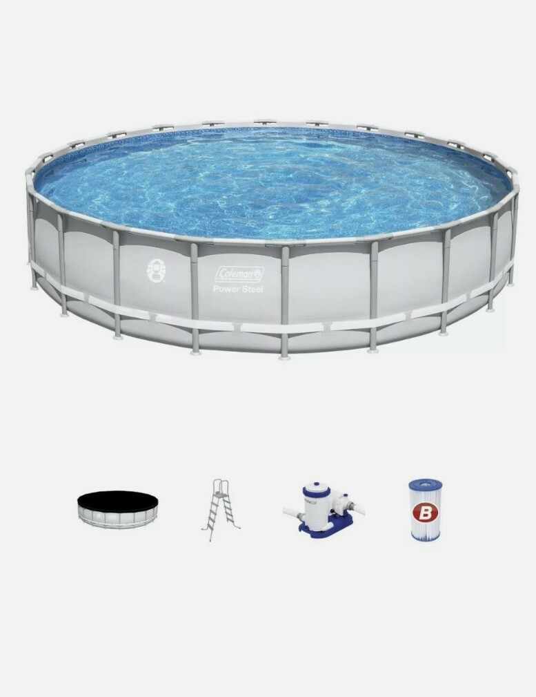 Coleman Steel Frame 90331 22' x 52" Above Ground Swimming Pool for sale ...