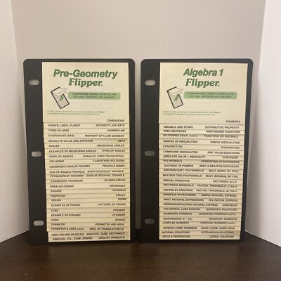Algebra 1 and Pre-Geometry Flipper Study Guide - SAT Prep - Christopher Lee | eBay