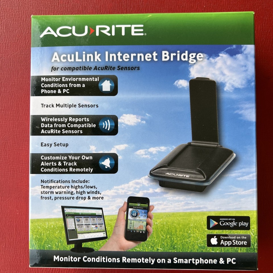 Acurite Aculink Internet Bridge Acu-Link 09150RM 09150TRX Smart Phone ...