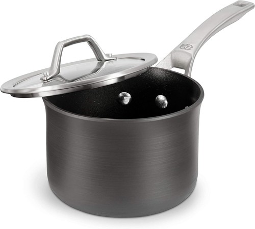 Calphalon Signature Hard-Anodized Nonstick 2-Quart Sauce Pan with Cover ...