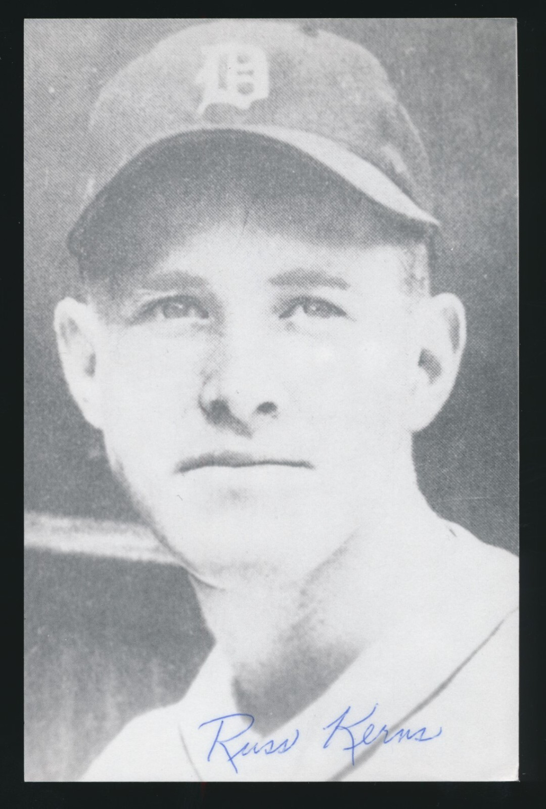 RUSS KERNS (1945 Detroit Tigers) -Autographed Picture (d.2000) 1 game ...