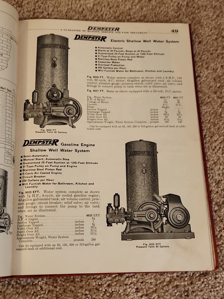 Dempster Mill Catalog 14 1938 Windmill Pump Tank Engines Beatrice NE | eBay