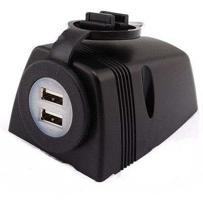 12v Surface Mount Dual USB Accessory Power Socket 5v 2.1A Output | eBay UK